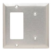 P&S SS1426 : SMOOTH 302SS 2 GANG 1 BLANK 1 DECORATOR | Gordon Electric ...