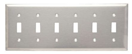 P&S SS6 : SMOOTH 302SS 6 GANG TOGGLE | Gordon Electric Supply, Inc.