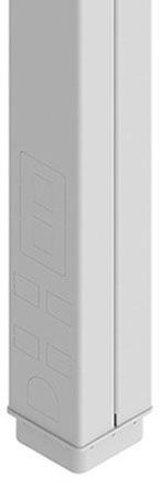 Wiremold 25DTC-4WH Tele-Power Pole Blank Steel White 10Ft | Gordon ...