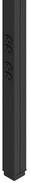 Wiremold 25DTP-415BK Tele-Power Pole Duplex 2-20A Black 15Ft | Gordon ...