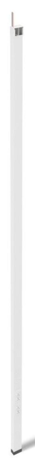 Wiremold 30TP-2WH Tele-Power Pole Duplex 2-20A 10Ft 30 Series White ...