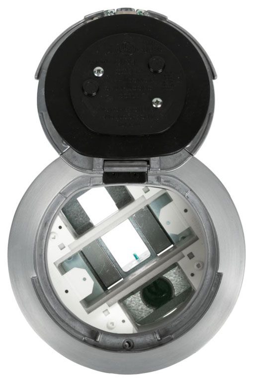 Wiremold 6ATC2AA 6"" Unwired Surface Style Assembly Brushed Aluminum ...