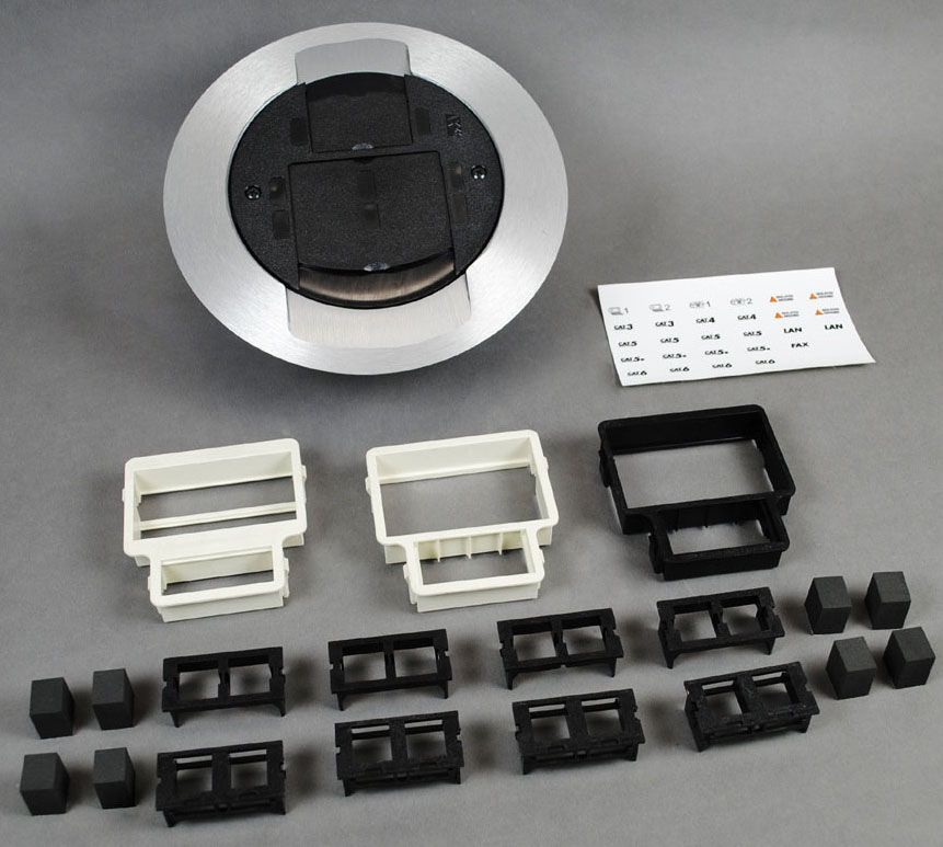 Wiremold 881AMD8CTCAL Floor Box Activation Aluminum Flange | Gordon ...