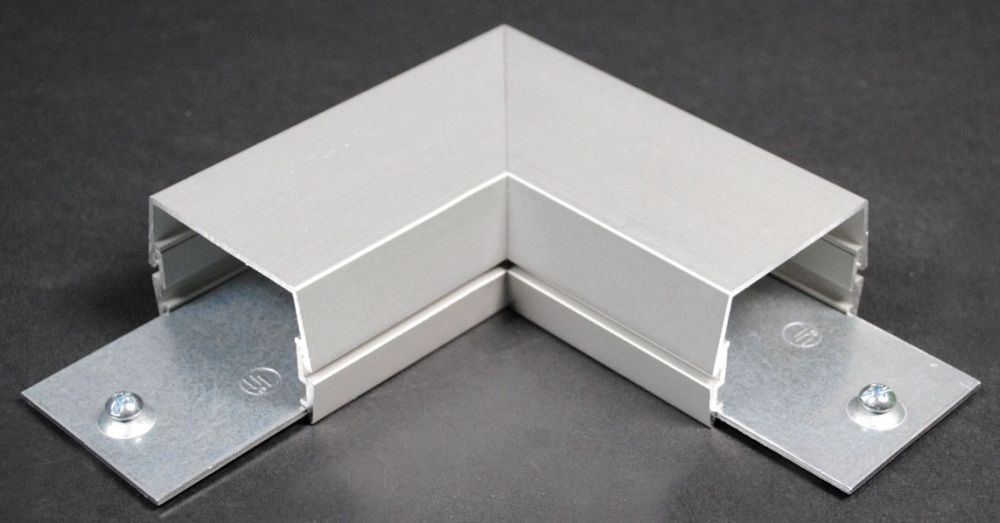 Wiremold AL2411 90 Deg Flat Elbow Aluminum | Gordon Electric Supply, Inc.
