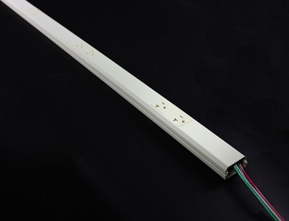 Wiremold NM24GBA612 Plugmold 2 Circuit 12"" On-Center 6Ft Nm2400 Ivory ...