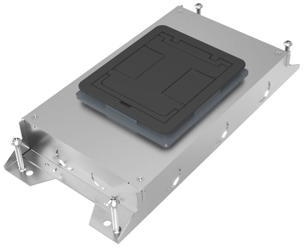 Walker RFBA2R25 Rfba 2-Gang 2-1/2" Rectangular Cover Floor Box | Gordon ...