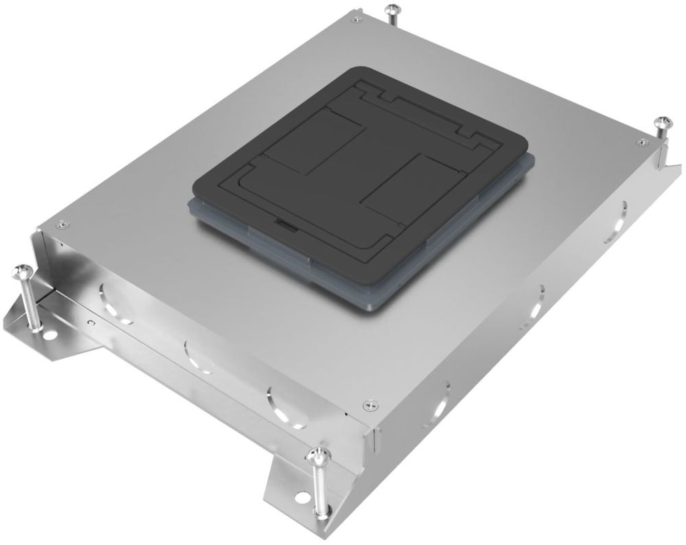 Walker RFBA4R25 Rfba 4-G 2"" Rectangular Cover Floor Box | Gordon ...