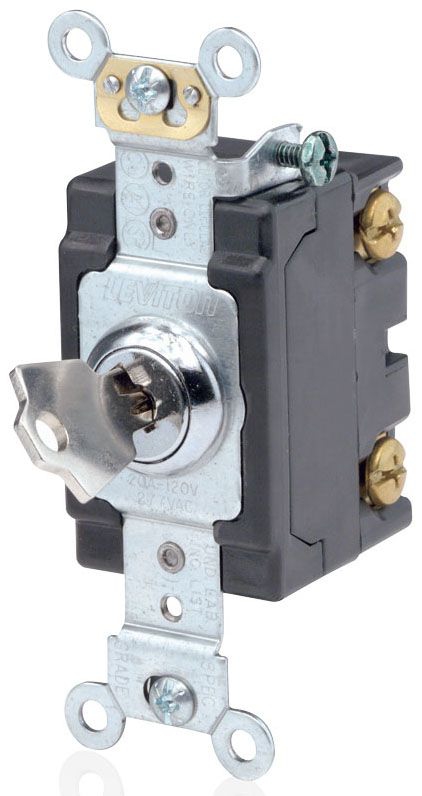 Leviton 1221-2KL 20A 1 Port Key Lock Switch | Gordon Electric Supply, Inc.