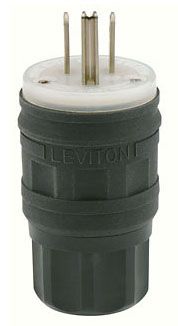 Leviton 14W47-B 2-Pole 3-Wire 15A 125V Plug Black | Gordon Electric ...