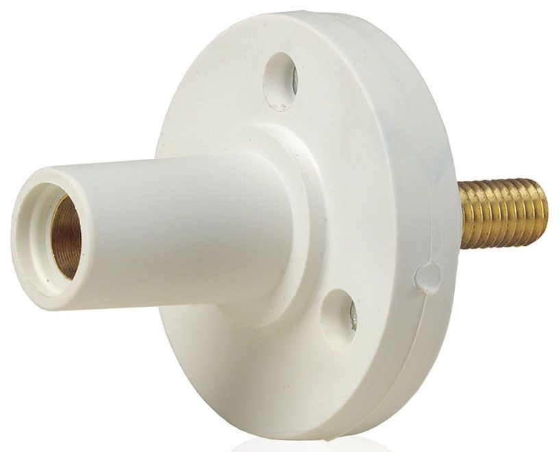 LEV 15R22-1UW PB WH FEM PANEL REC TAPER NOSE 3/4IN THREADED STUD #8-2 ...