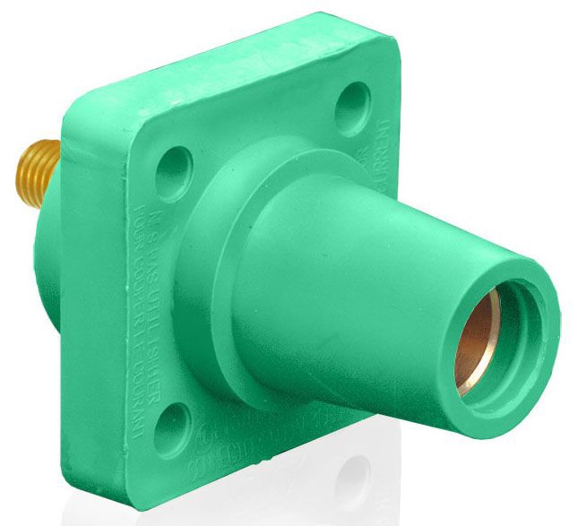 Leviton 16R24-UG 400A 600V Green Receptacle | Gordon Electric Supply, Inc.