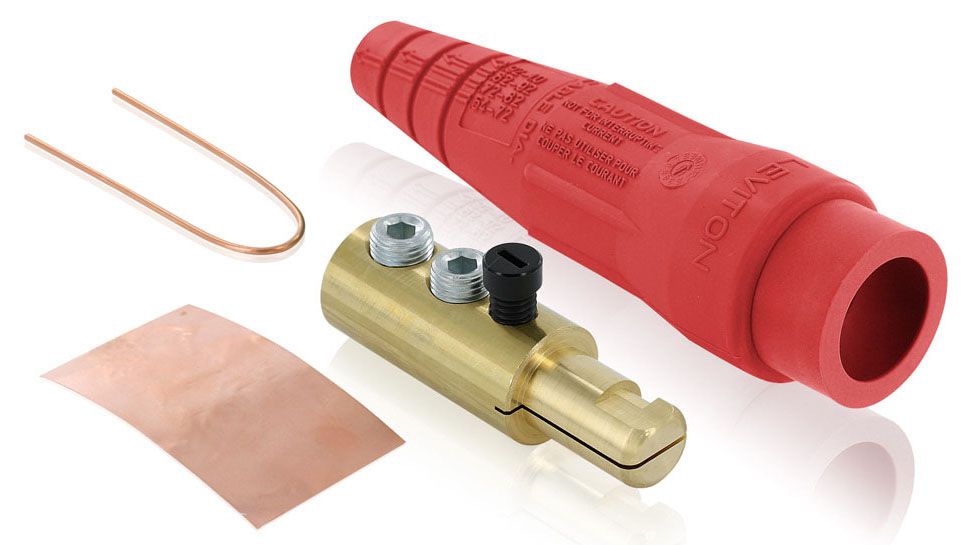 Leviton 18D24-UR 400A Cam-Type Plug Red | Gordon Electric Supply, Inc.