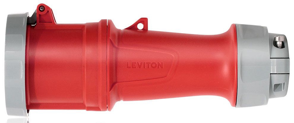 Leviton 4100C7WLEV 100 Amp Pin & Sleeve Connector-Red | Gordon Electric ...