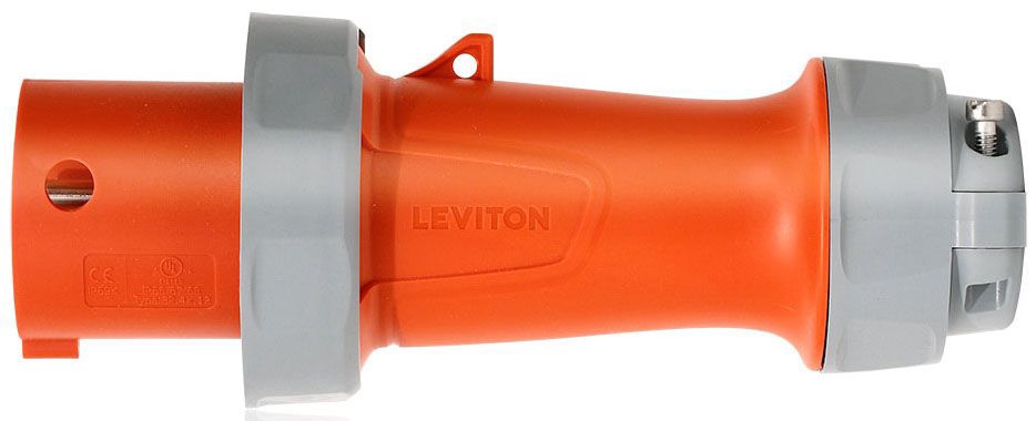 Leviton 460P12WLEV 60 Amp Pin & Sleeve Plug-Orange | Gordon Electric ...