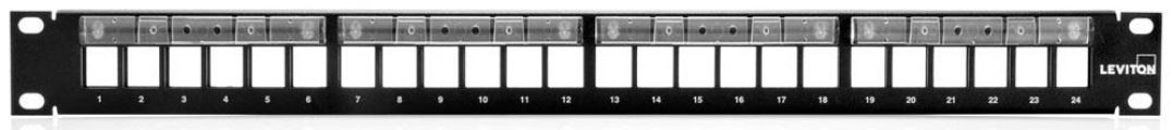 Leviton 49255-L24 24 Port C6 Patch Panel | Gordon Electric Supply, Inc.