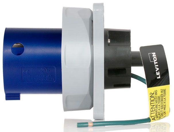 Leviton 5100B9WLEV 100 Amp Pin & Sleeve Inlet-Blue | Gordon Electric ...