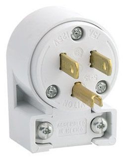 Leviton 515AN White Plug Angle 2Pole 3Wire 5 15P 15A125V | Gordon ...