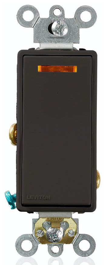 Leviton 5631-2E 20A 120V Illum Switch Black | Gordon Electric Supply, Inc.