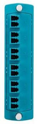Leviton 5F100-2QL Aqua Fiber Adapter Plate | Gordon Electric Supply, Inc.