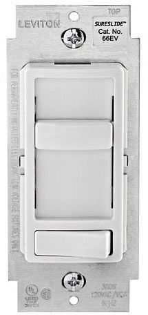 Leviton 66EV-10W Wh Sureslide Preset Elv Dimmer 300W | Gordon Electric ...