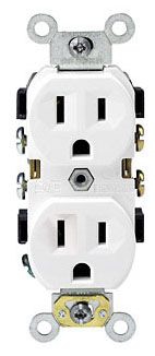 Leviton BR15-W Wht Dplx NEMA5-15R | Gordon Electric Supply, Inc.