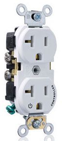 Leviton CR020-1PW Controlled Receptacle S/W 20A White | Gordon Electric ...