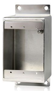 Leviton FDSS1 Bk Stainless Steel Fd/Fs Box 304Ss Stainless Steel 1-Gang ...