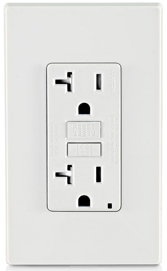 Leviton GFTR2-W 20A 125V Slim Tamper-Resistant Gfci | Gordon Electric ...