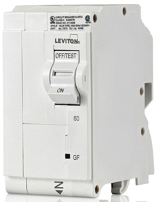 LEVITON LB260-G 60A 2-P GFCI BRKR 120/240V AC/CA MAX HM | Gordon ...