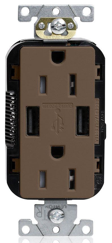 Leviton M56AA 15A Lev-Lok Usb Tamper-Resistant Outlet Type A-A | Gordon ...