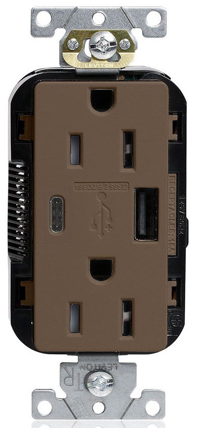 Leviton M56AC 15A Lev-Lok Usb Tamper-Resistant Outlet Type A-C | Gordon ...