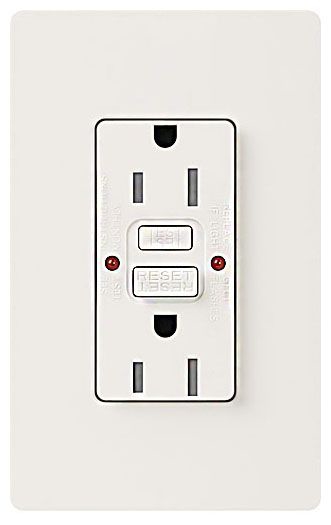 LUTRON CAR-15-GFST-WH CA 15A GFCI SELF TESTING RECEPTACLE WHITE ...