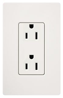 Lutron CAR-15-WH Receptacle, 120V/15A White | Gordon Electric Supply, Inc.