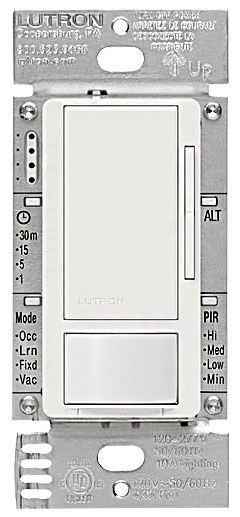 Lutron MS-Z101-V-WH 0-10V Dimmer Sensor Vacancy White | Gordon Electric ...