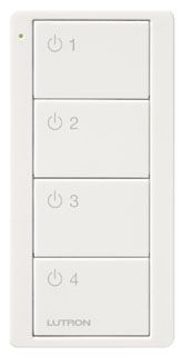 Lutron PJ2-4B-GWH-L41 Pico 4-Button 4 Group Toggle Control White | Gordon Electric Supply, Inc.