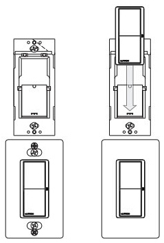 Lutron PJ2W-P2B-WH Pico Paddle Smart Remote W Wall Mounting Kit Trilingual | Gordon Electric ...
