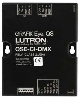 Lutron QSE-CI-DMX Qs Dmx Control Interface, 24 V Dc, 60 Ma | Gordon Electric Supply, Inc.