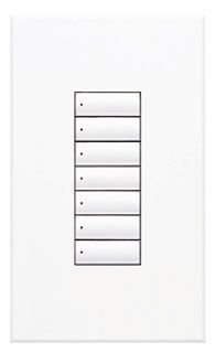 LUTRON QSWS2-7BN-WH QSWS2 WALLSTN 7B N/INS WH UNENGRAVED | Gordon ...
