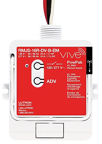 Lutron RMJS-16R-DV-B-EM Relay Module Emergency | Gordon Electric Supply, Inc.