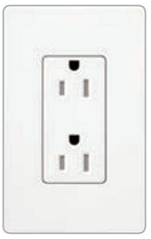 Lutron SCR-15-RW Satin 15A Receptacle Architectural White | Gordon ...