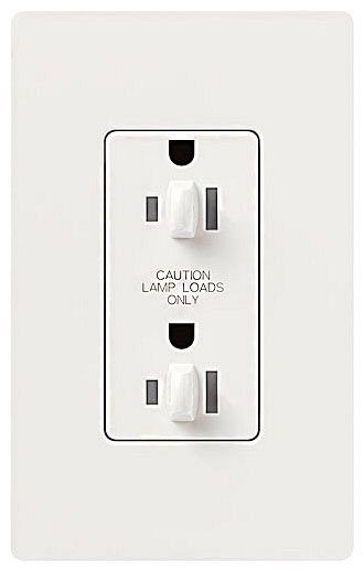 Lutron SCRS-15-TR-PM Satin 15A Tamper-Resistant Receptacle Pumice ...