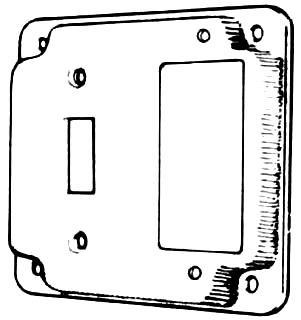 MULBERRY 11436 4-IN.SQ.SWITCH/GFCI COVER | Gordon Electric Supply, Inc.