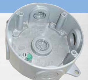 MULBERRY 30316Z 4IN ROUND BOX 5H-1/2IN BRZ | Gordon Electric Supply, Inc.