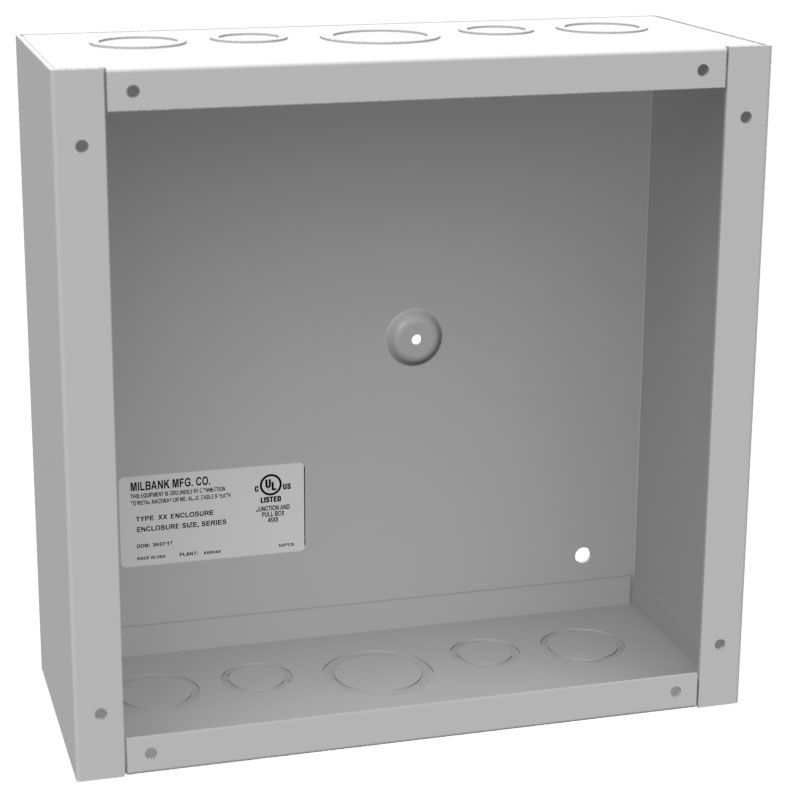 MILBANK 10104-SC1 NEMA-1 SCREW COVER BOX | Gordon Electric Supply, Inc.