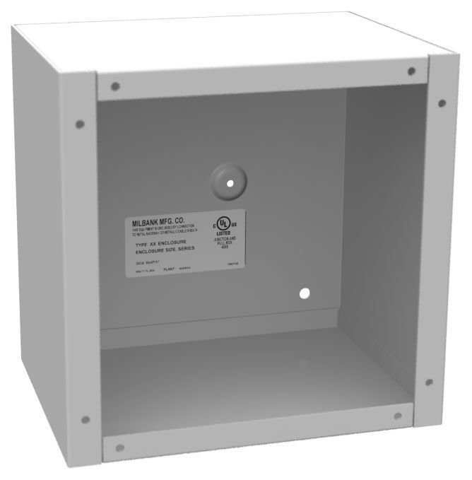 Milbank 886-SC1-NK Screw Cover Junction Box | Gordon Electric Supply, Inc.
