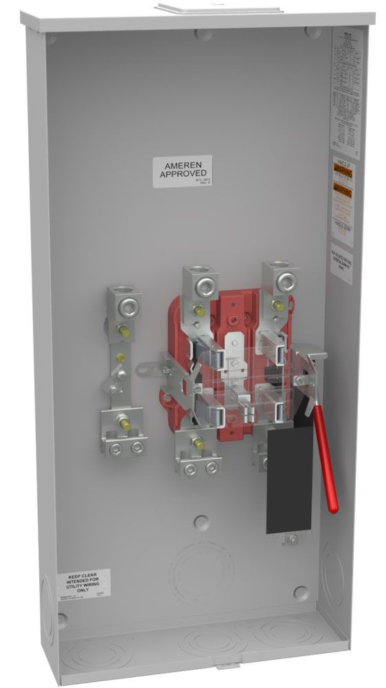 Milbank U5740-X-K3L-K2L-5T6-AMS 320A 4-Terminal Bypass Overhead ...