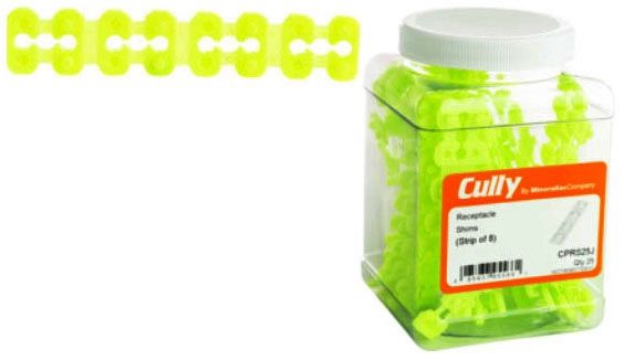 Cully CPRS25J Receptacle Shims, 1/8"" Spacing, 8 Foldable Tear Off ...