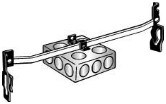 Minerallac TBAR 24"" Electrical Box To T-Bar Assembly, Dual Height 3/4 ...