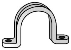 MINERALLAC PS125 PLASTIC 2H STRAP | Gordon Electric Supply, Inc.