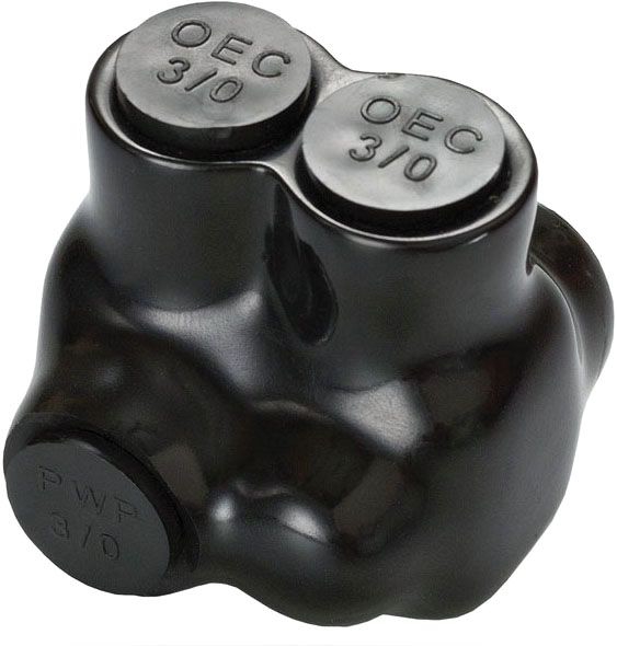 Morris 97050 #4-2 Black Insulated Offset Splice Dual | Gordon Electric ...